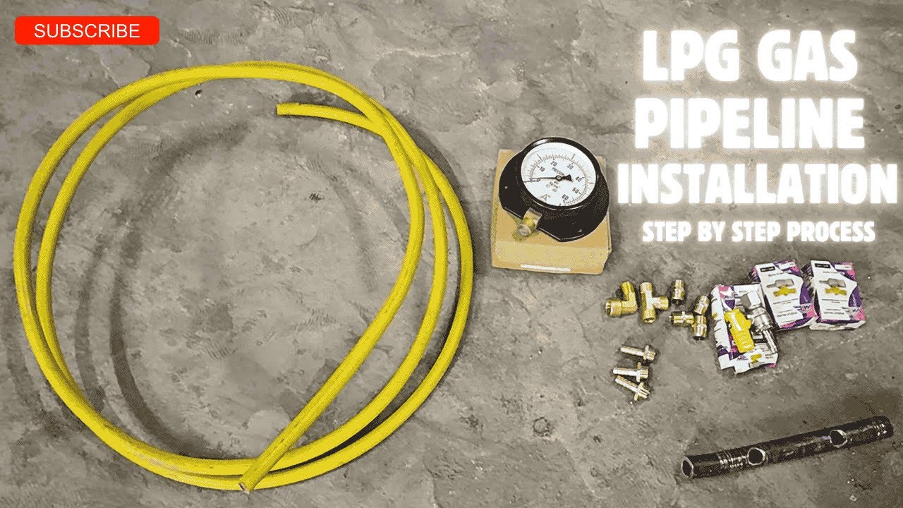 LPG GAS PIPELINE INSTALLATION FOR KITCHEN - YouTube