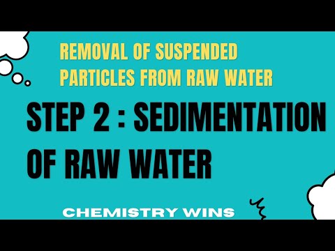 SEDIMENTATION | REMOVAL OF SUSPENDED PARTICLES @sadhanadhananjaya ...