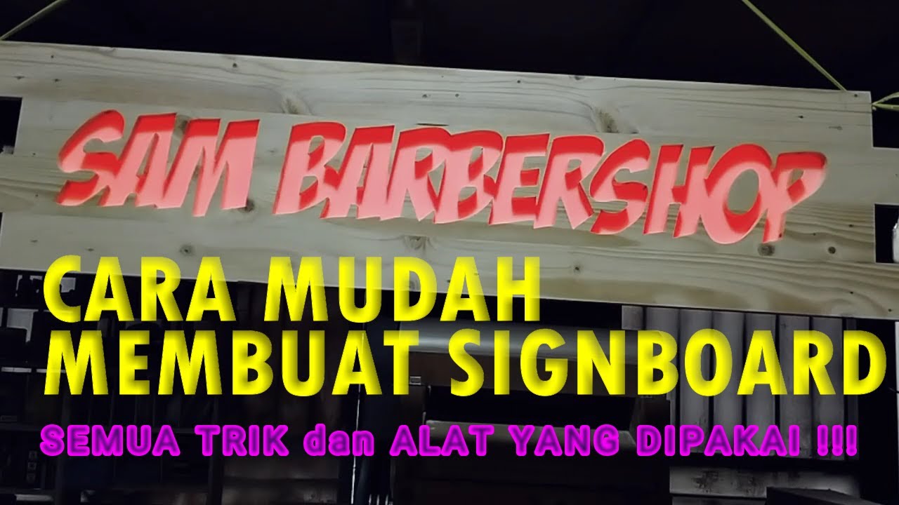 DIY signboard was EASY - YouTube