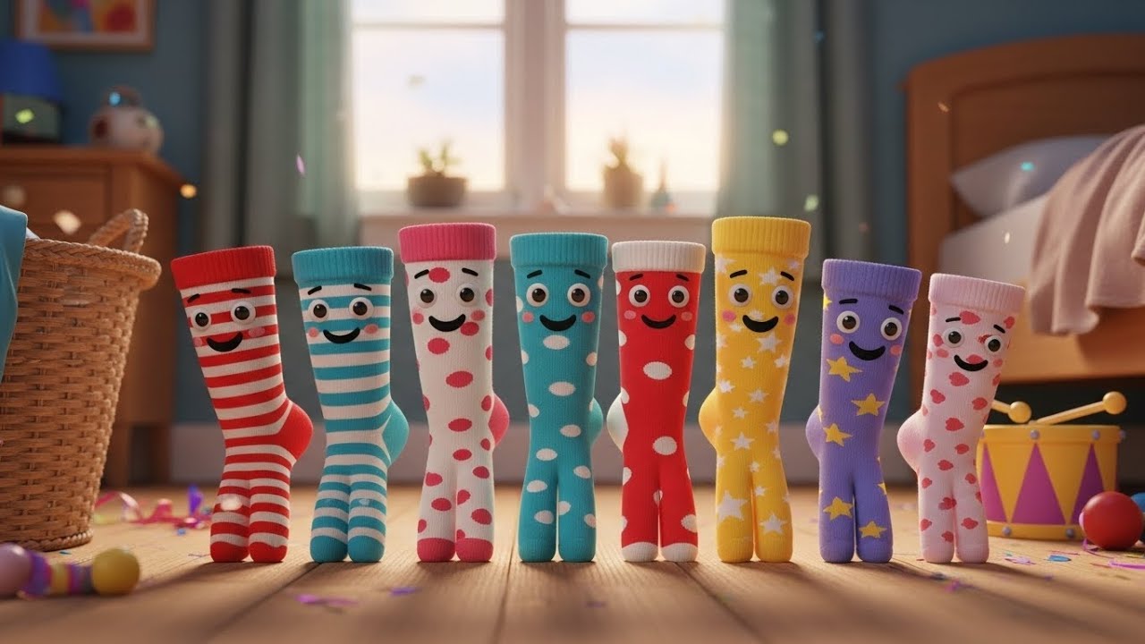 The Silly Sock Parade | Fun Counting & Movement Rhyme for Kids ...