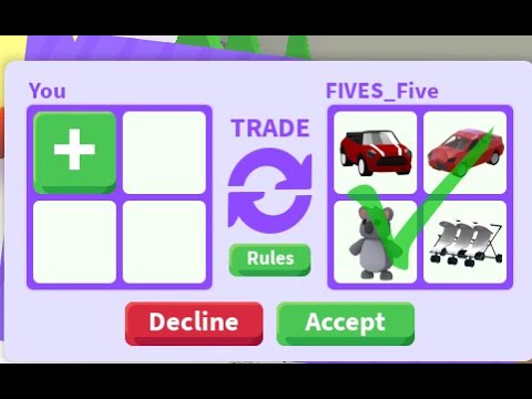 How to trade in Adopt me Roblox - YouTube