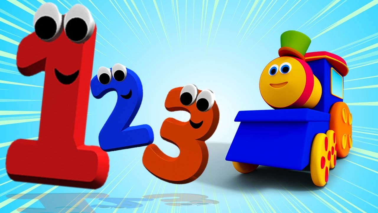 밥 열차 모험 숫자와 함께 | 수를 배우다 | 번호 노래 | 3D Kids Video | Bob Number Train ...