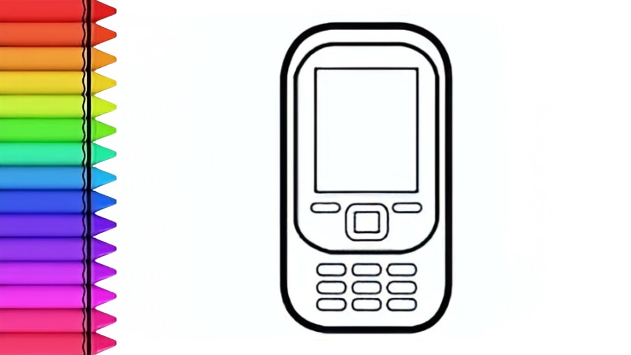 Nokia Phone Drawing | Drawing and Coloring for Kids | How to Draw Nokia ...