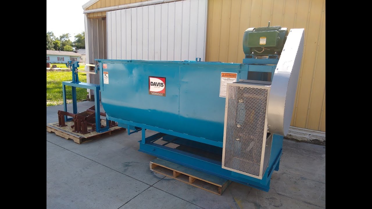 Davis 2600 lb Batch Mixer Model S 20 with Scale - YouTube