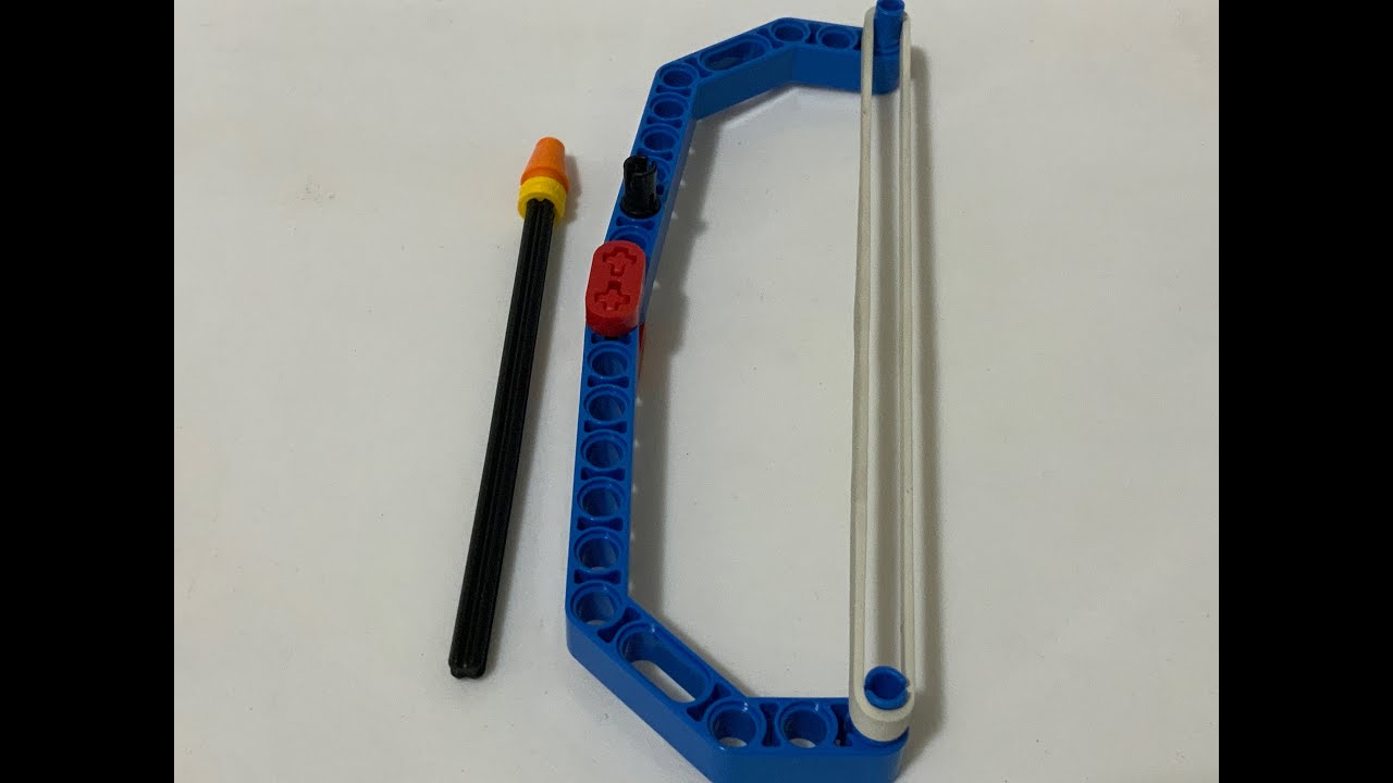 Lego technic archery bow+arrow tutorial - YouTube