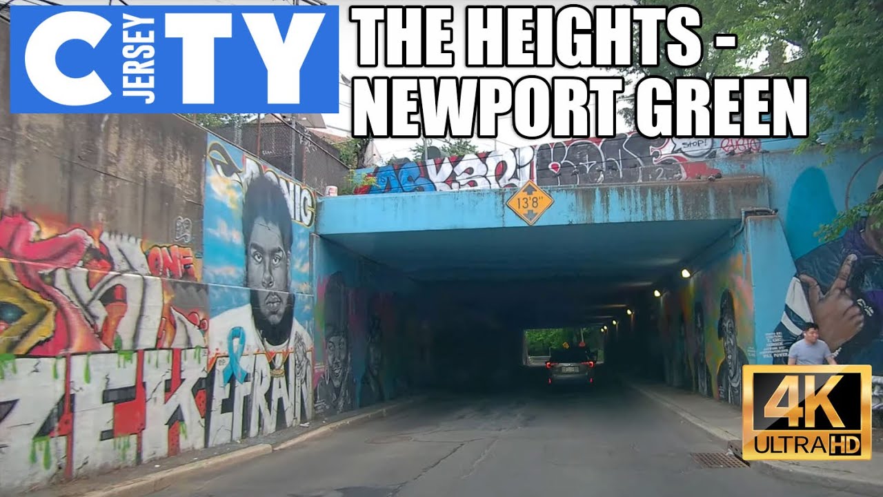 Jersey City drive: The Heights to Newport Green Park (4K HD) - YouTube