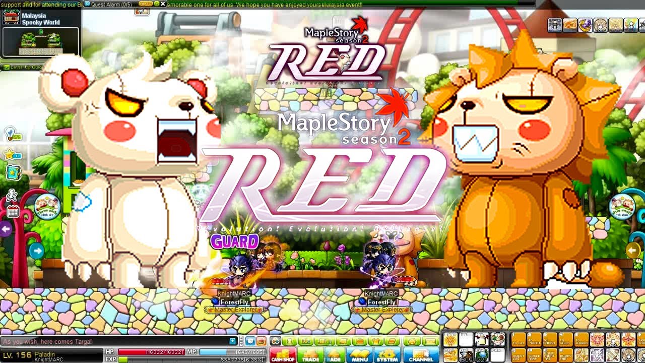 MapleStory Red- Paladin Vs Targa And Scarlion - YouTube