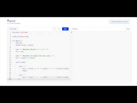 Pemrograman C++: Kalkulator Sederhana - YouTube