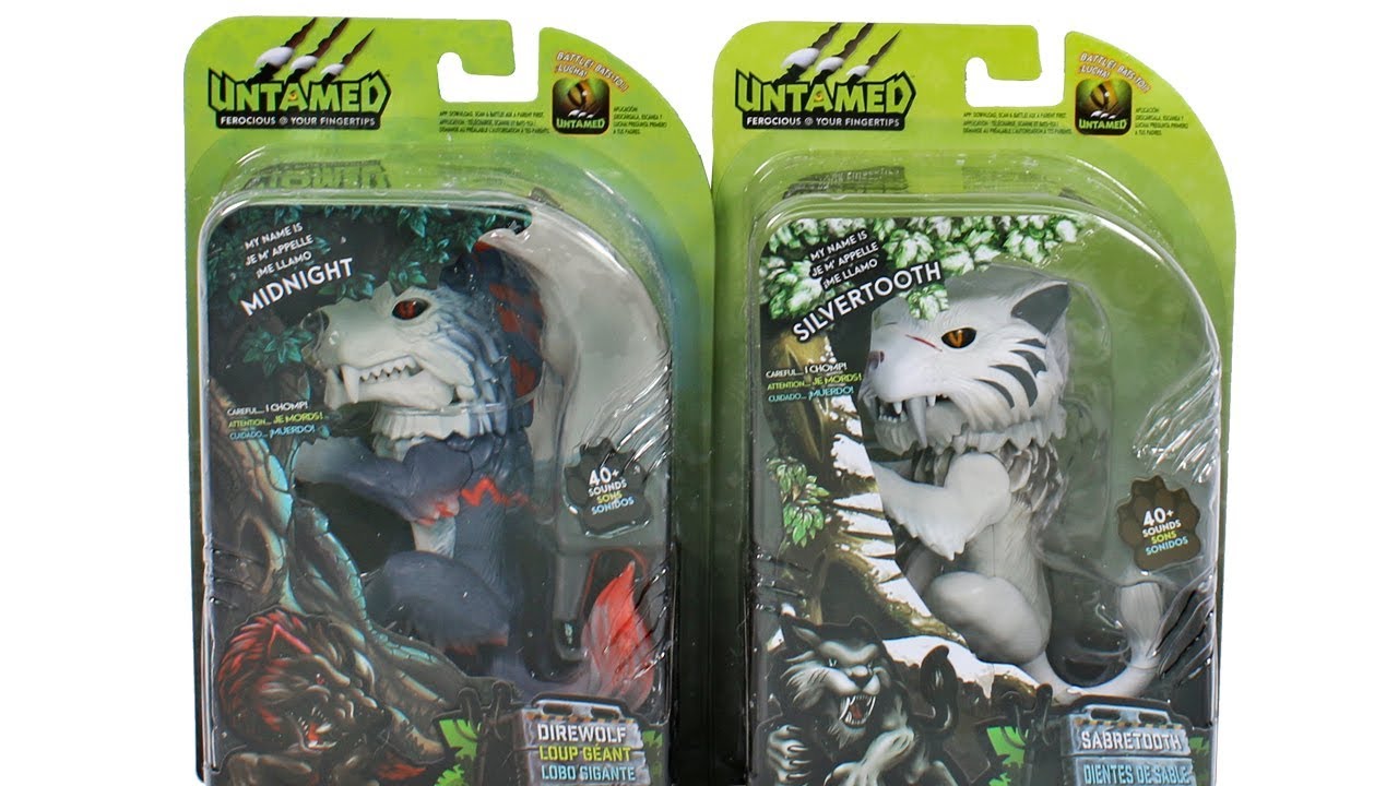 Untamed Fingerlings Sabretooth and Direwolf SNEAK PEEK Unboxing Toy ...