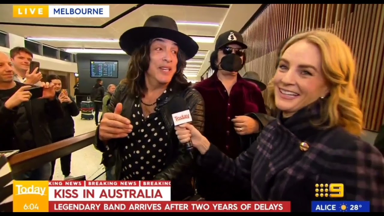 KISS finally arrives in Melbourne Australia for the very last time ever ...