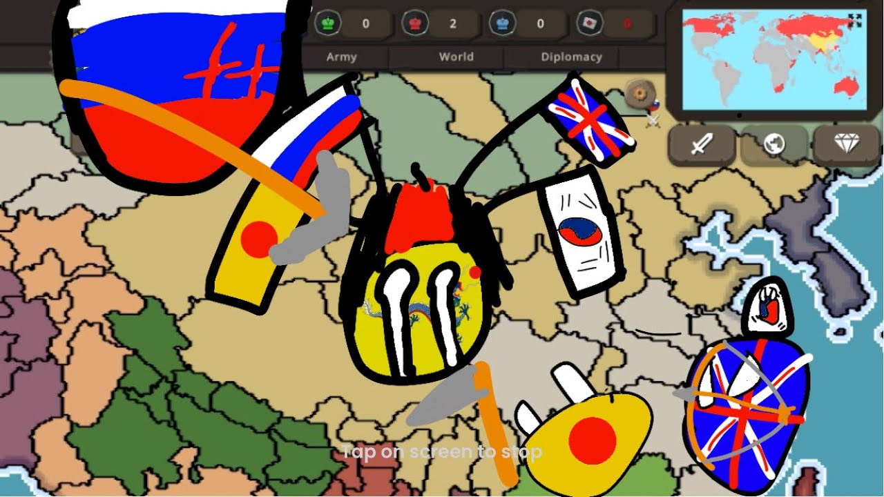 How to become a puppet state???? Countryballs at war tutorial - YouTube