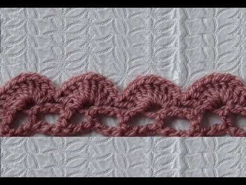 How to Crochet the Edge / Border Stitch Pattern #130│by ...
