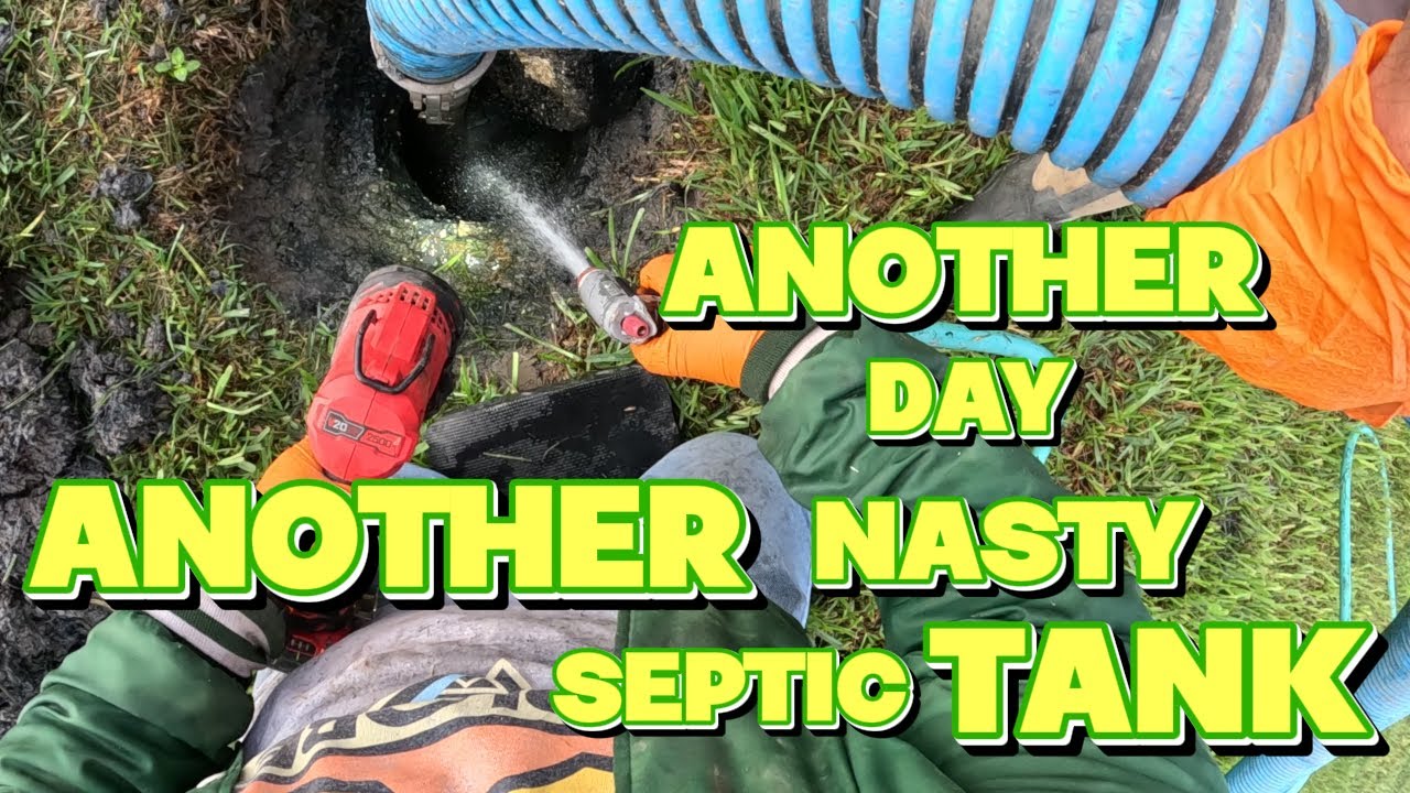 Servicing A DISGUSTING Extremely Full Septic Tank - YouTube
