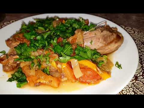 🦃🌶🍅🧅Hinduşka buğlaması/Вкусное блюда из индейки.