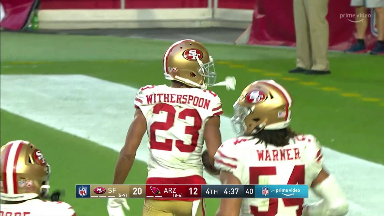 Ahkello Witherspoon Gets A CLUTCH Interception To Put The Cardinals ...