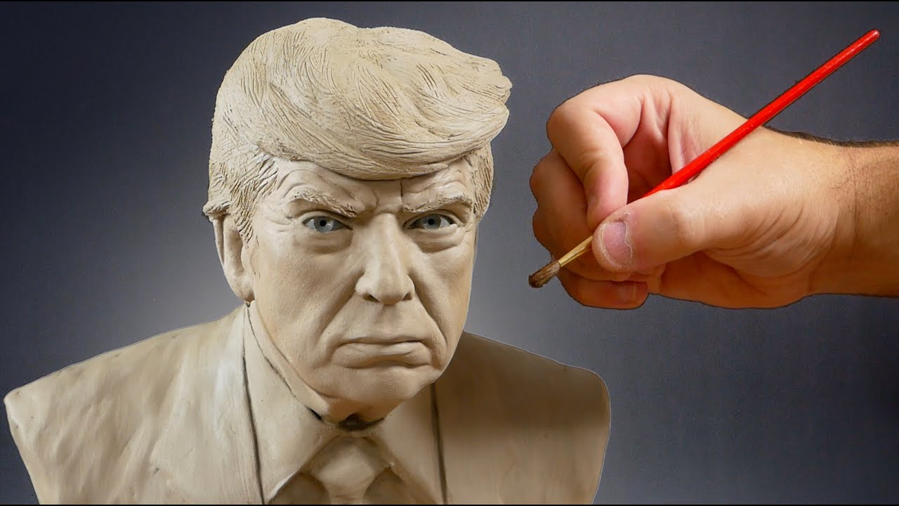 One Day Sculpt: Donald Trump's Mugshot - Timelapse - YouTube