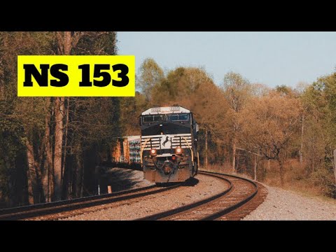 NS 4495 Leads a Massive 244 car long NS 153!! w Surprise Mid Train DPU ...