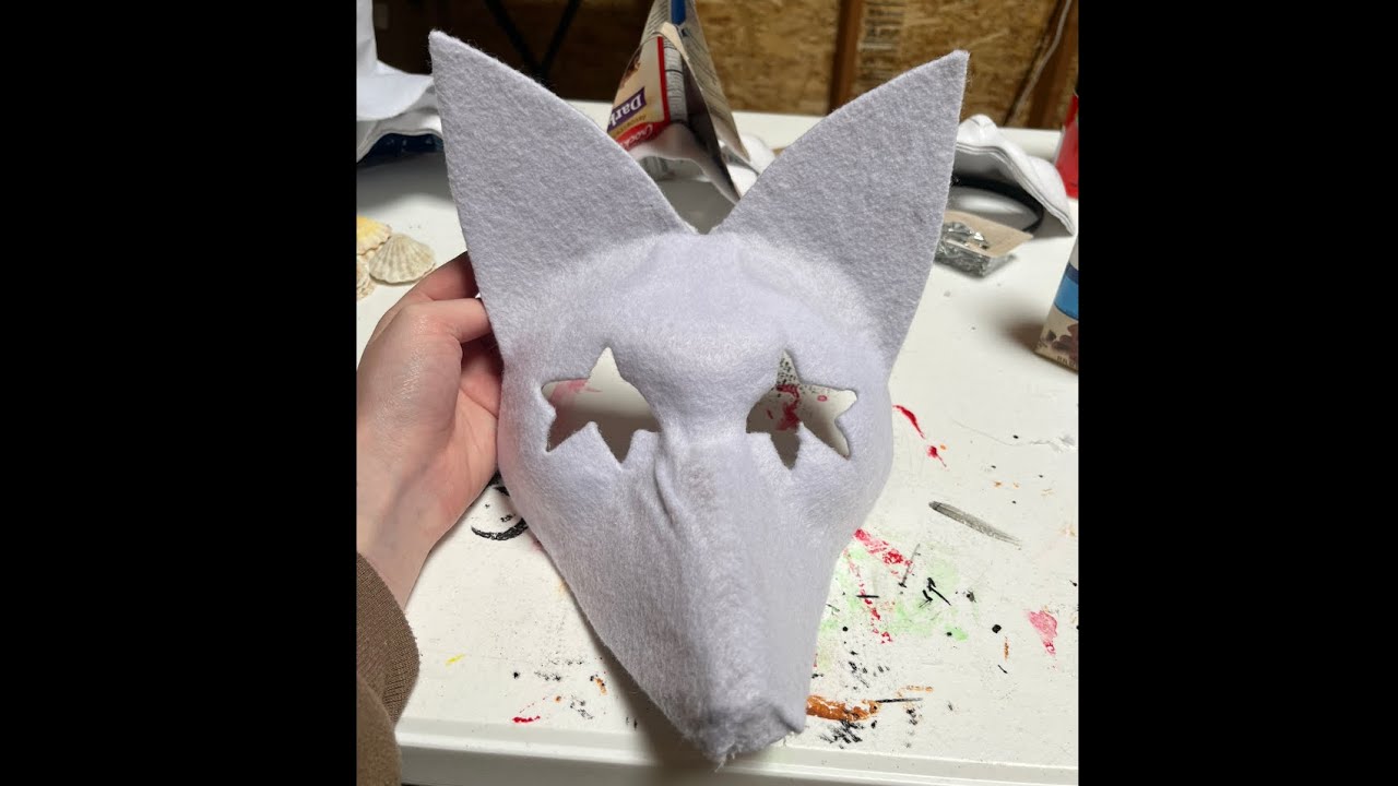 How to felt a canine mask (DIY) - YouTube