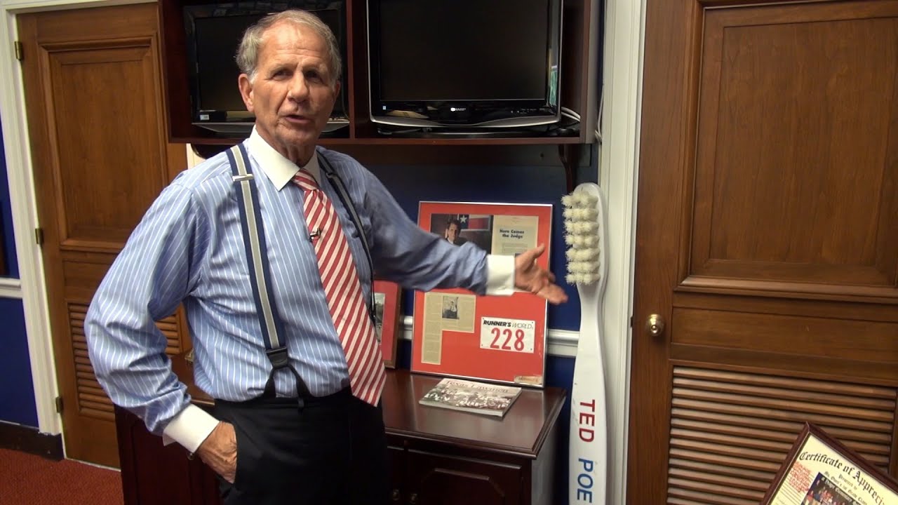 Office Space: Judge Ted Poe's Texas Shrine - YouTube