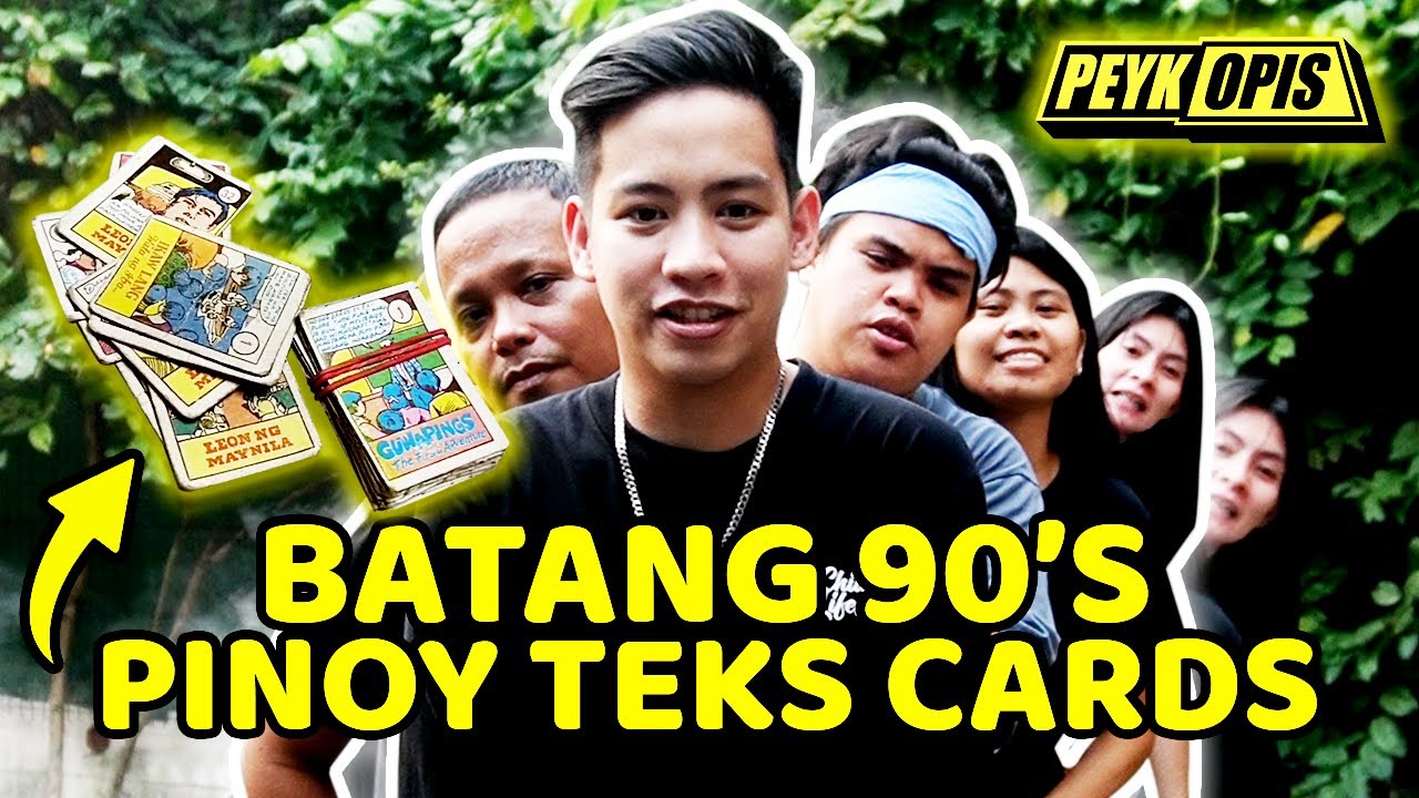 Batang 90’s Pinoy TEKS Cards - YouTube