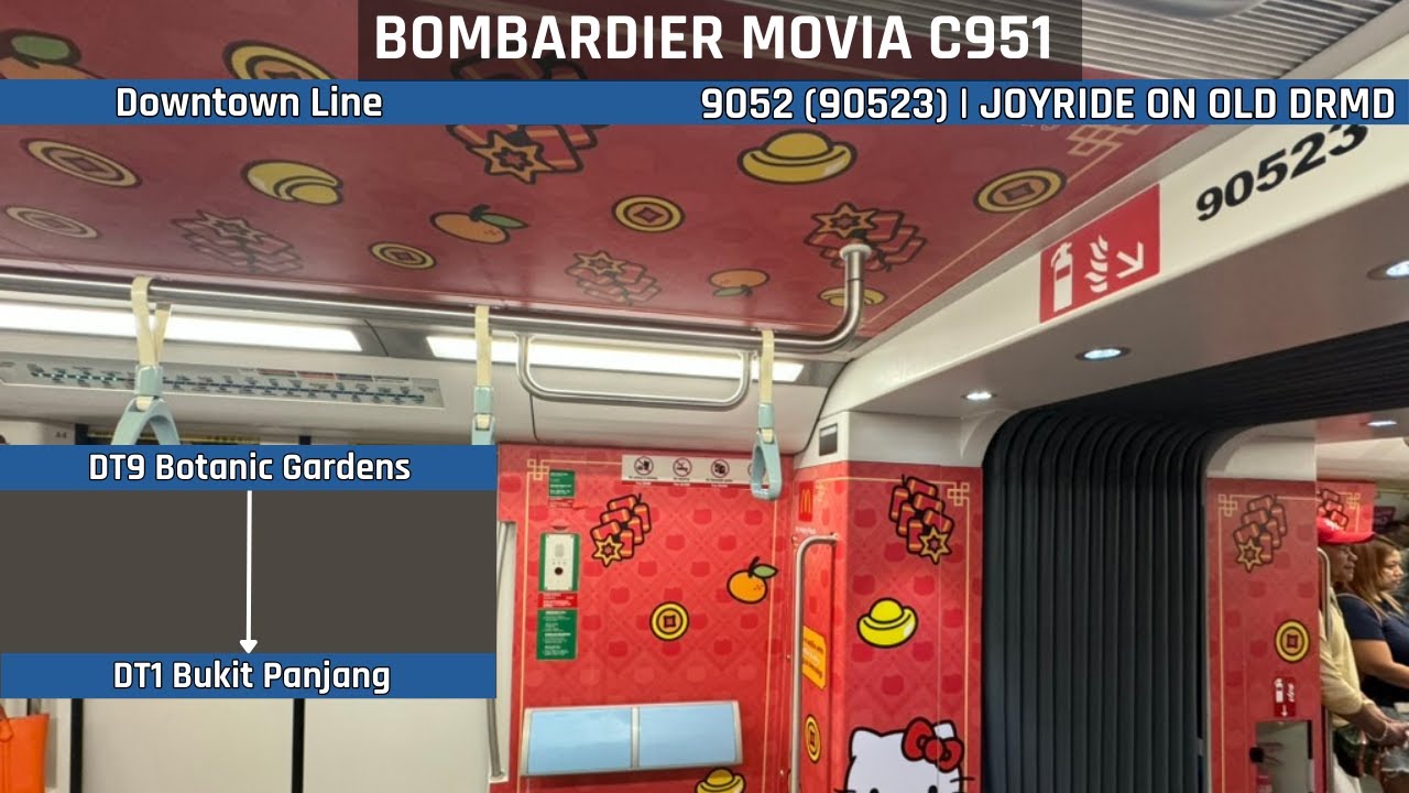 [Ride on OLD DRMD C951][CNY ADVERT] 🔵 Bombardier Movia C951 (9052 ...