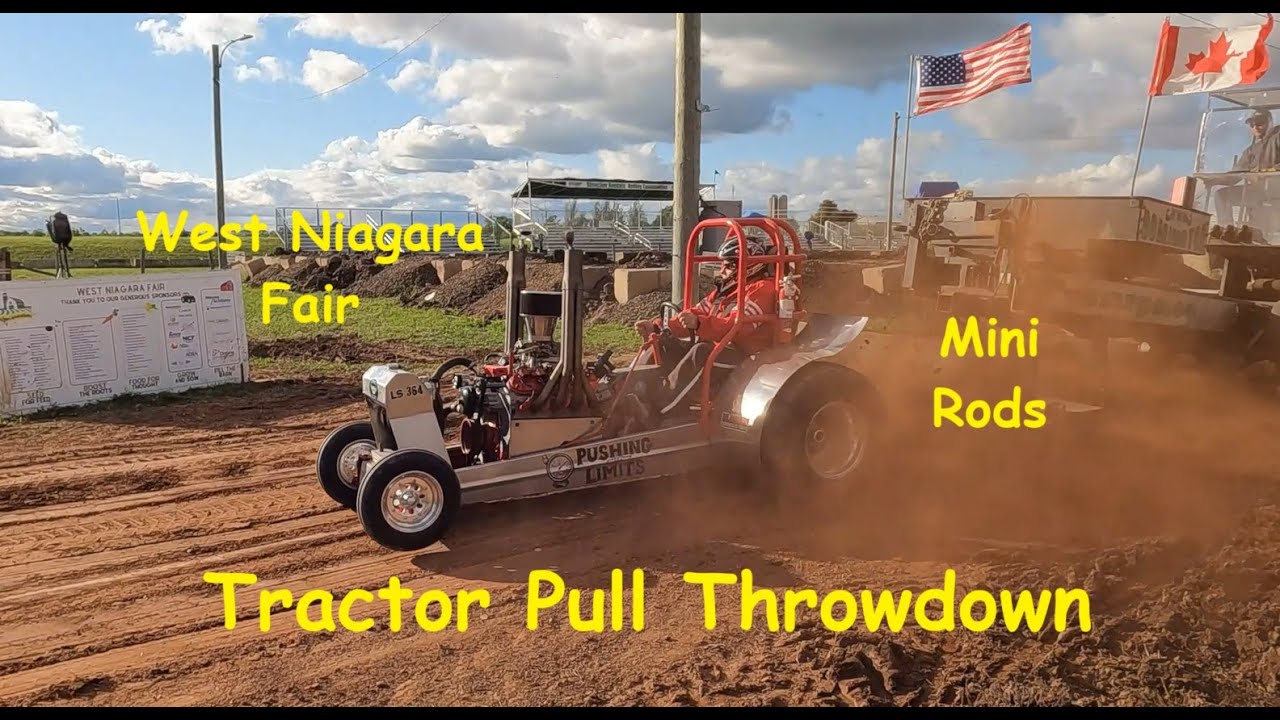 Tractor Pull Throwdown Mini Rods West Niagara Fair - YouTube