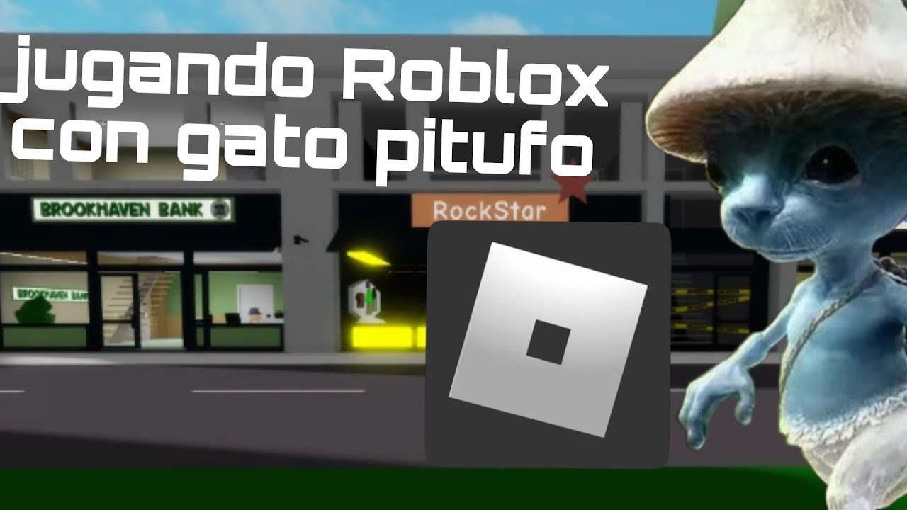 jugando Roblox con gato pitufo - YouTube