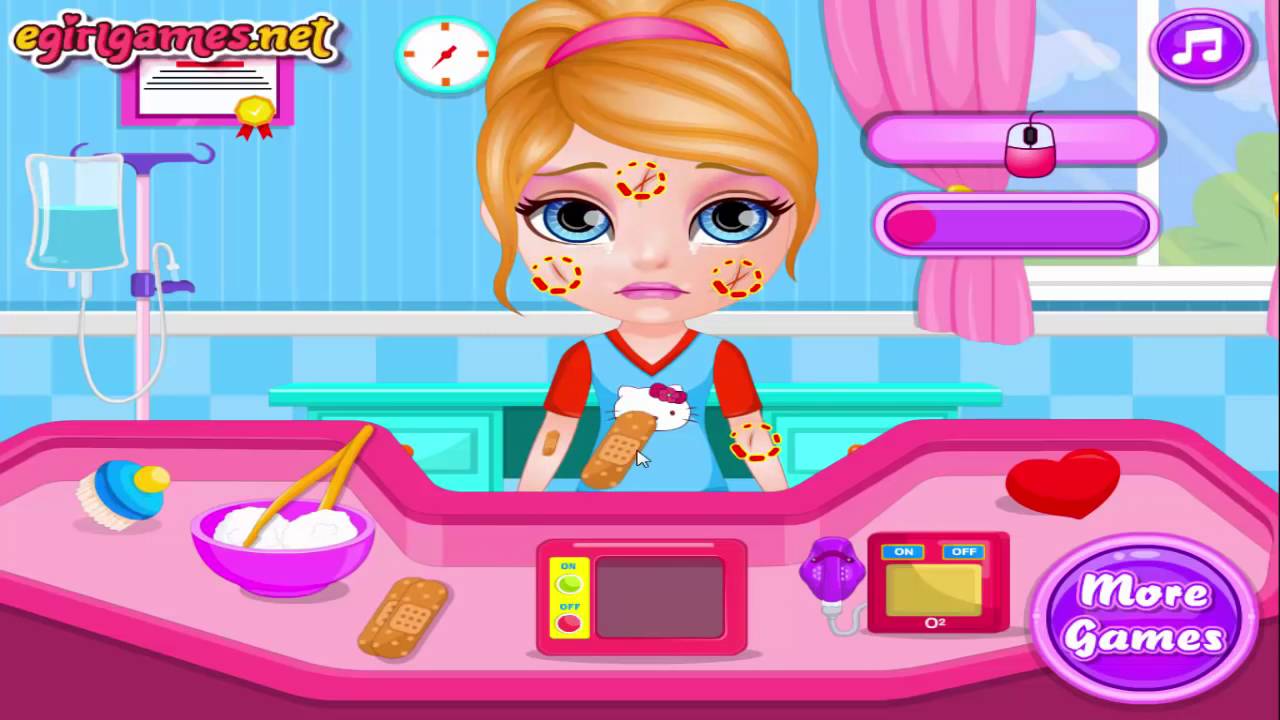 Baby Barbie Skateboard Accident Barbie Doctor Care Game for Kids - YouTube