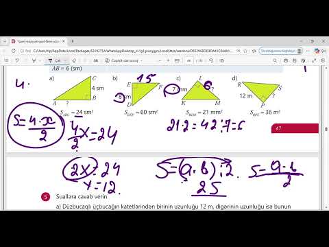 5 ci sinif riyaziyyat dərslik səhifə 47,48