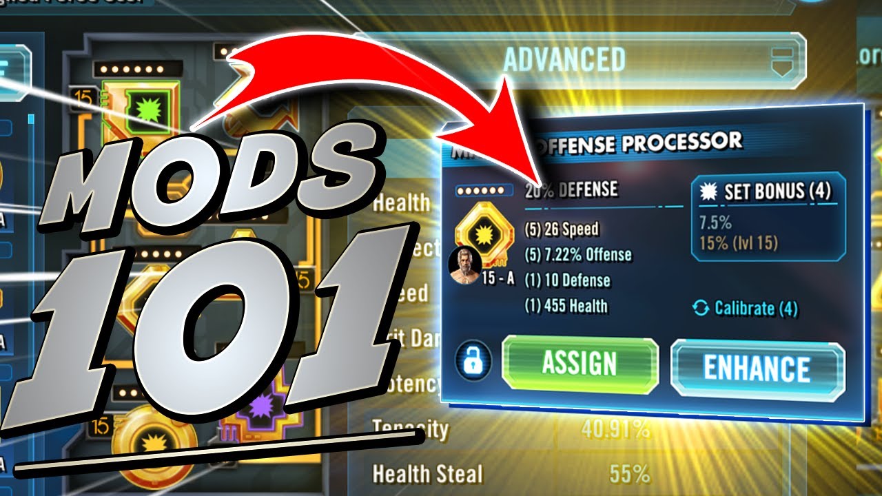 Mods and Modding in #SWGoH - A beginner's guide! - YouTube