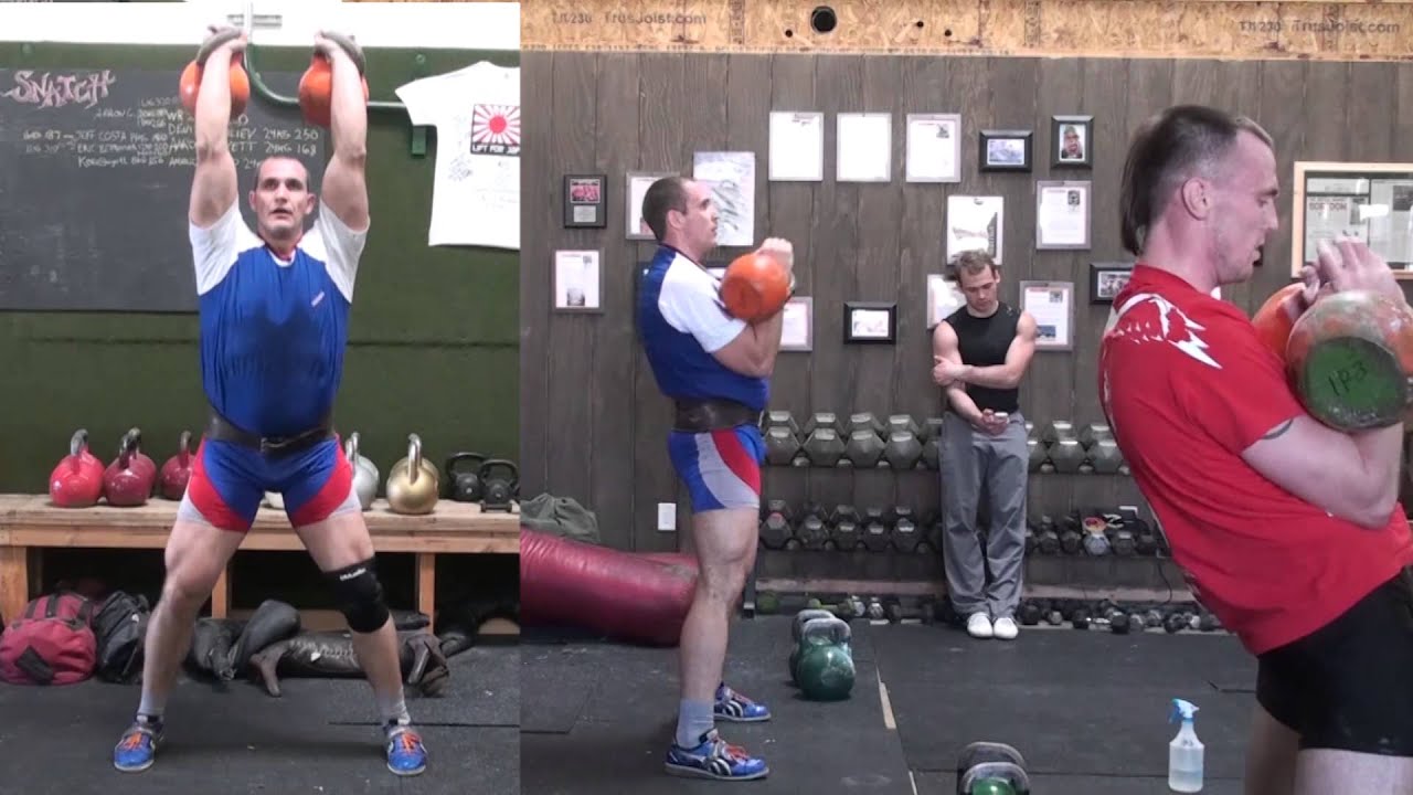 Ivan Denisov long cycle 2x62lb / Иван Денисов длинный цикл 2x28 кг ...