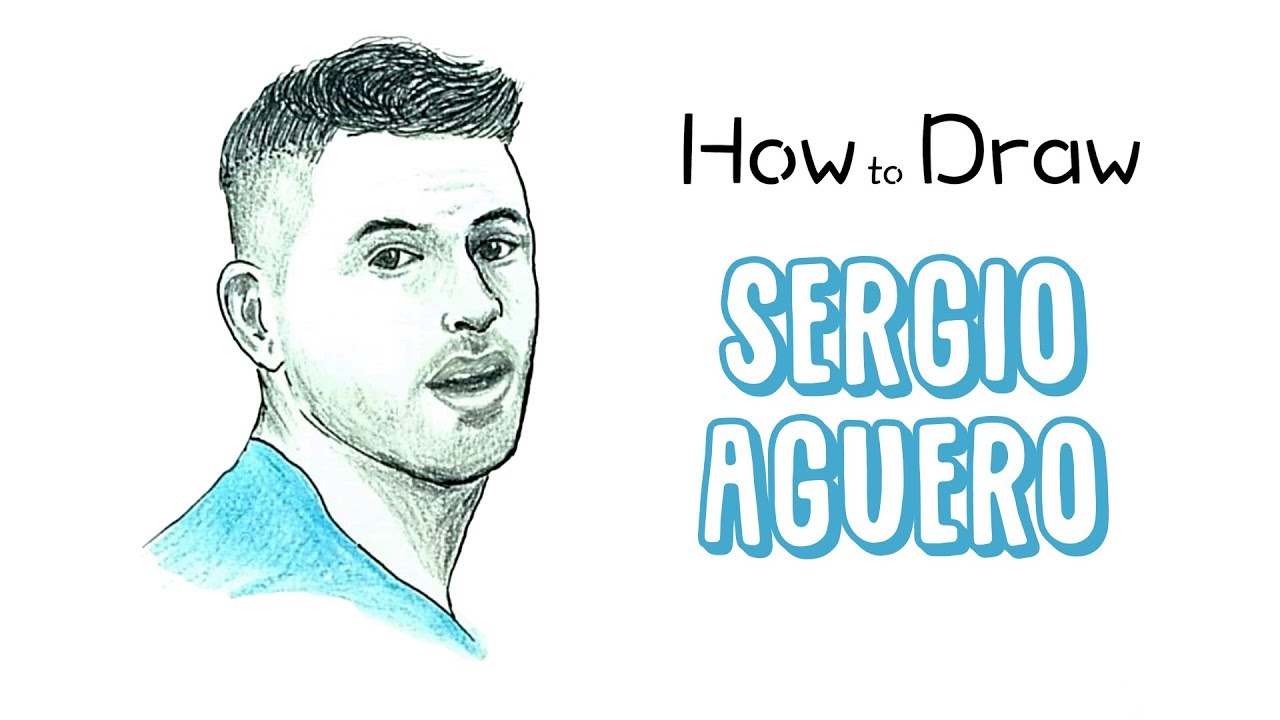 How to Draw Sergio Aguero - YouTube