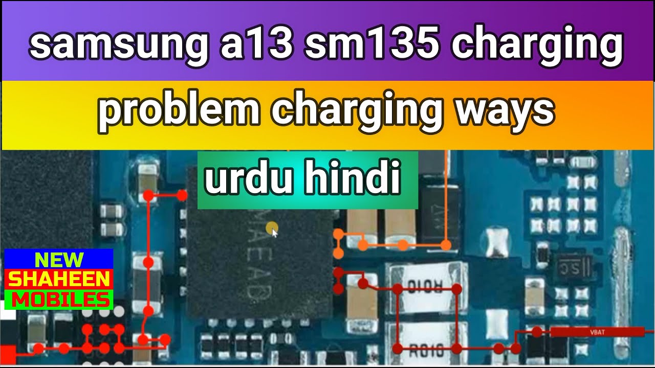 samsung a13 sm135 charging problem charging ways - YouTube
