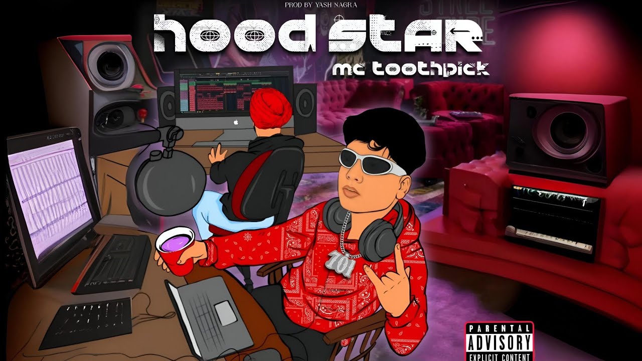 I MEAN- MC TOOTHPICK X YASH NAGRA | OFFICIAL VISUALIZER VIDEO | HOOD ...