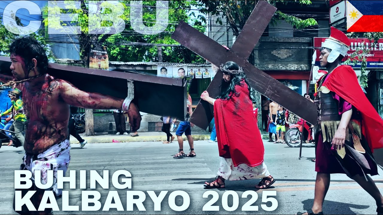 Scenes from BUHING KALBARYO 2025 street play in Cebu City on Good ...