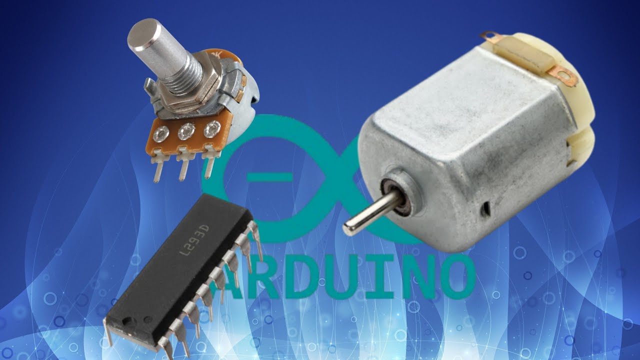 Control de velocidad y giro de Motor DC, Arduino y L293D - YouTube