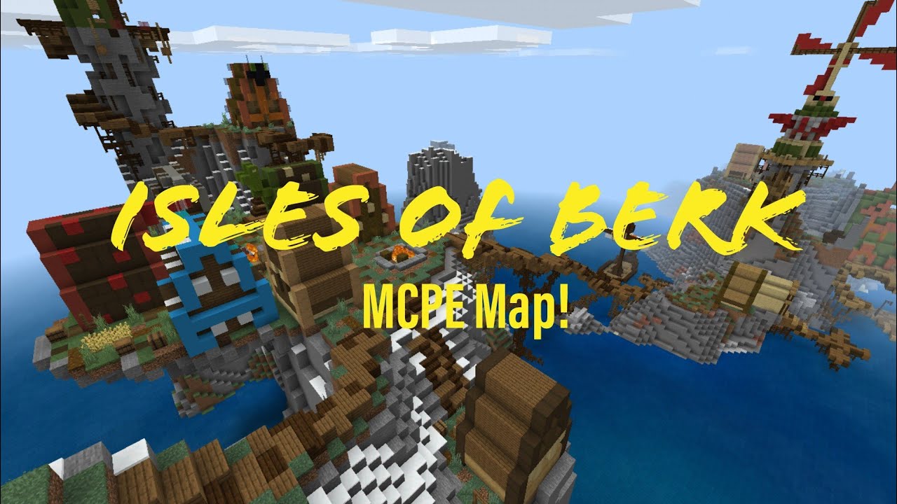 MCPE | Isles of Berk (Map Tour) - YouTube