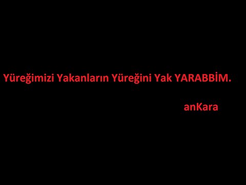 Canımızı Yakanın Canı yansın. anKara