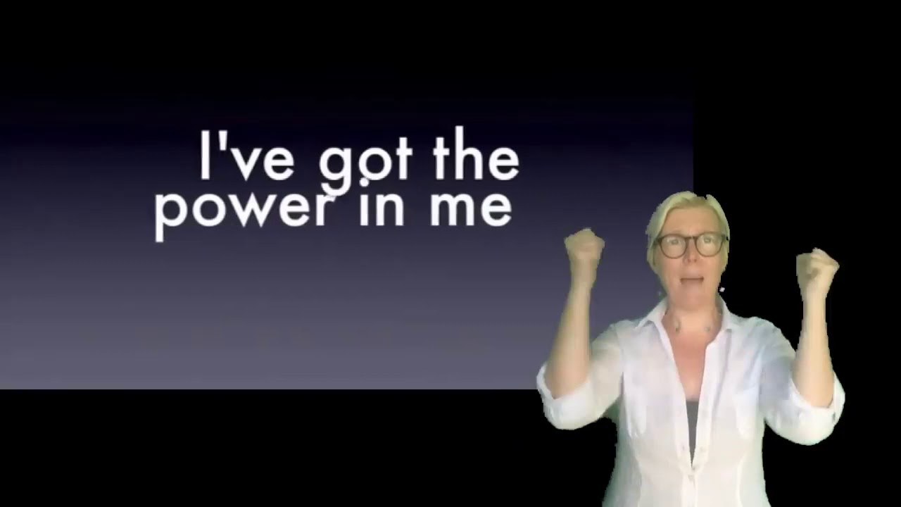 Power in me - with sign language - YouTube
