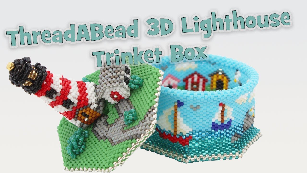 ThreadABead 3D Lighthouse Trinket Box - YouTube
