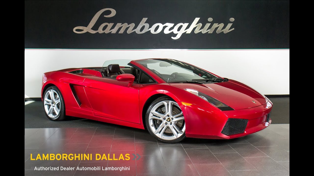 Red Lamborghini Gallardo Spyder