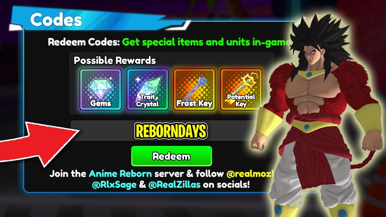 ALL NEW ANIME REBORN CODES!! Roblox Anime Reborn Codes 2024! - YouTube