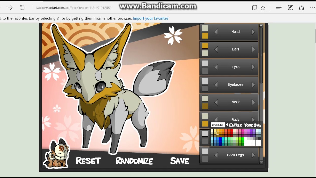 fox design- fox creator by twai- warrior fox by me - YouTube