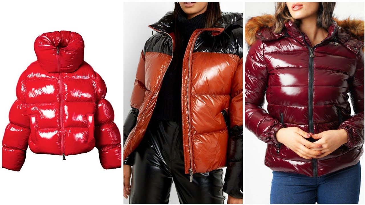 tip top design and Stylish ideas for ladies of latex puffer jacket ...