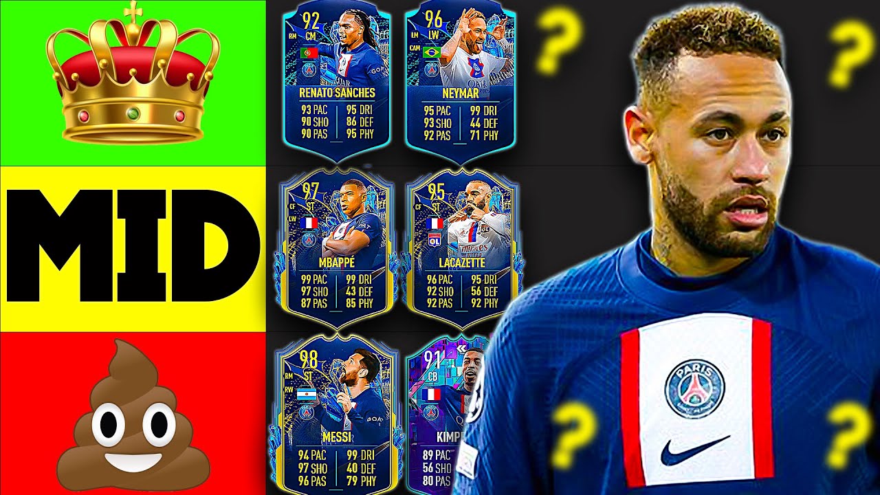 FIFA 23 Ranking Every Ligue 1 TOTS! - YouTube
