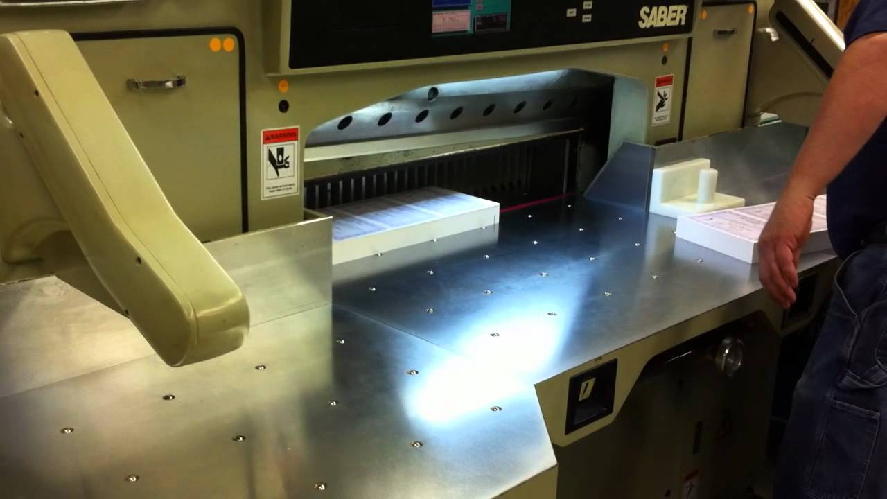 SABER Paper Cutter - SLM - YouTube
