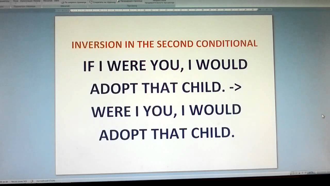 inversion in conditionals - YouTube