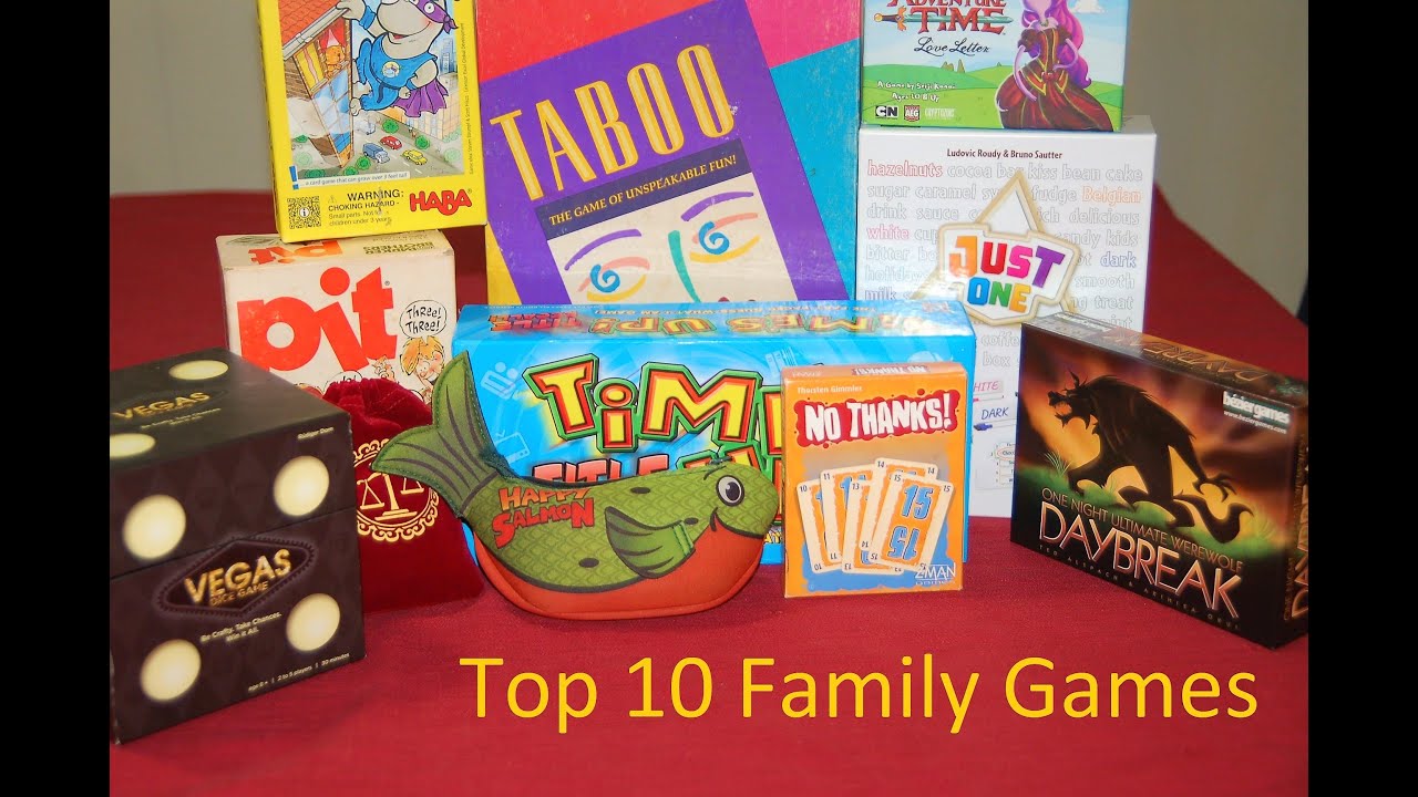 Top 10 Family Gathering Games - YouTube