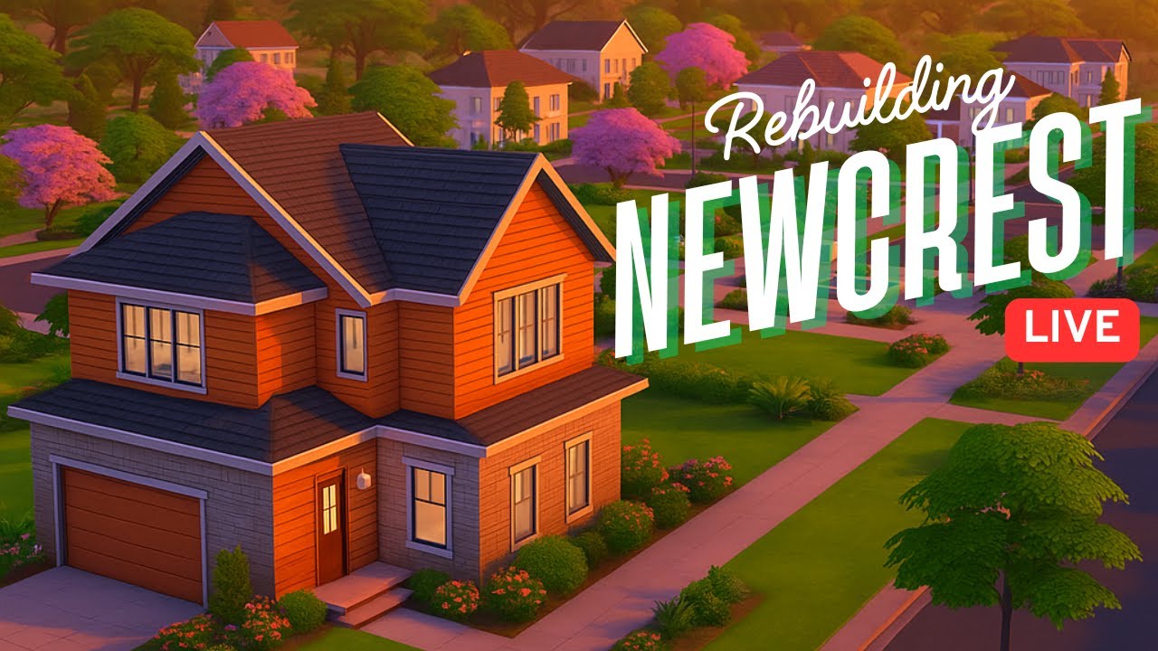 Base Game Home | The Sims 4 | Rebuilding Newcrest - YouTube
