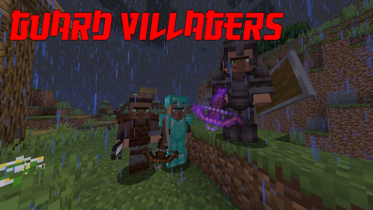 Aldeanos Guerreros en Minecraft - Guard Villagers Mod - YouTube